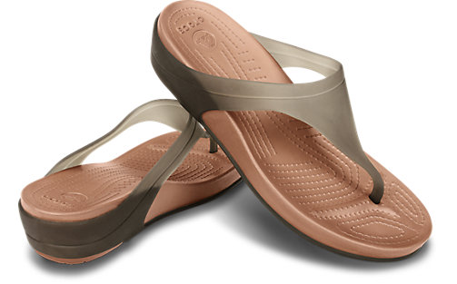 Crocs Schuhe Damen espresso bronze.