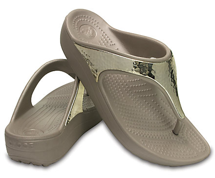 Crocs Schuhe Damen platinum
