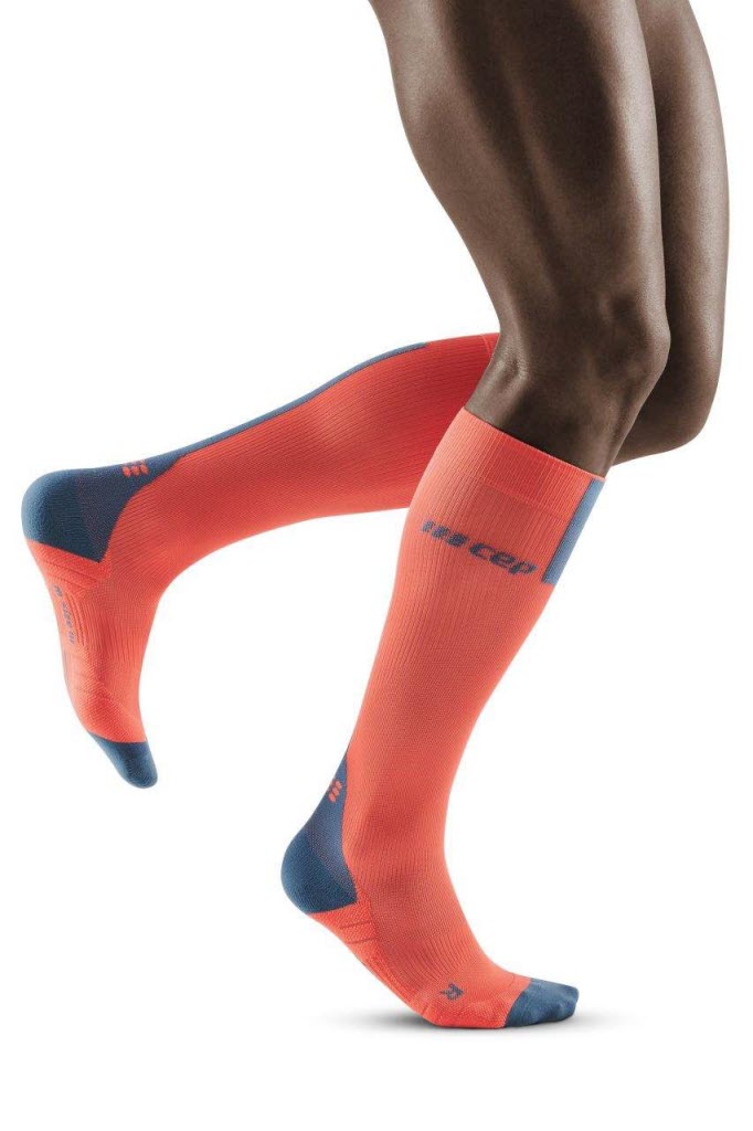 CEP Men`s Compression Run Socks 3.0 coral/grey
