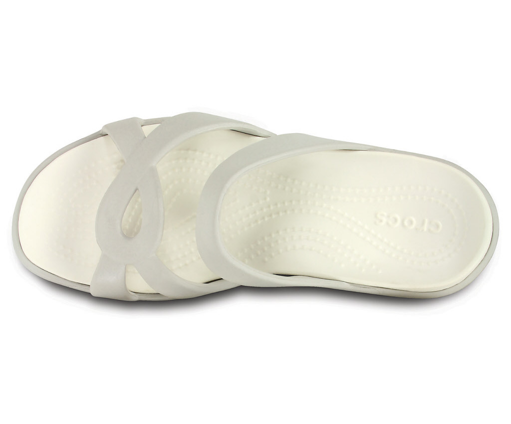 Crocs Schuhe Damen pearl white oyster
