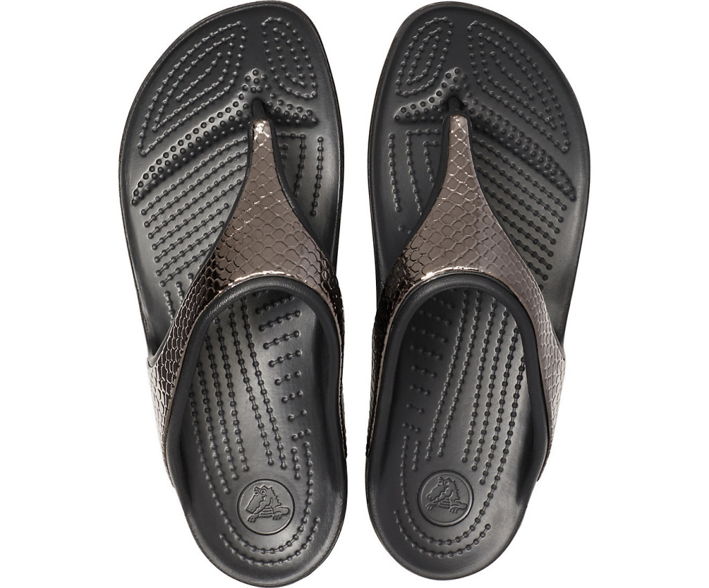 Crocs Schuhe Damen gunmetal black