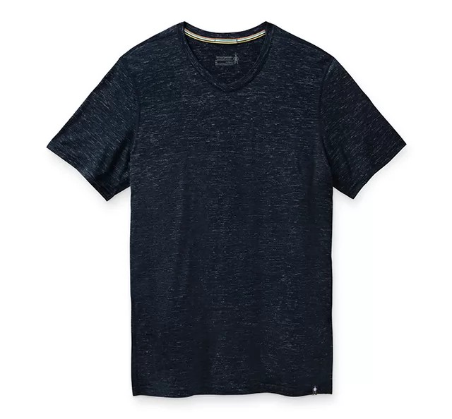 Smartwool Herren Kurzarm V-Neck Shirt deep navy heather