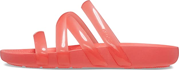 Crocs Splash Glossy Strappy Sandal neon watermelon