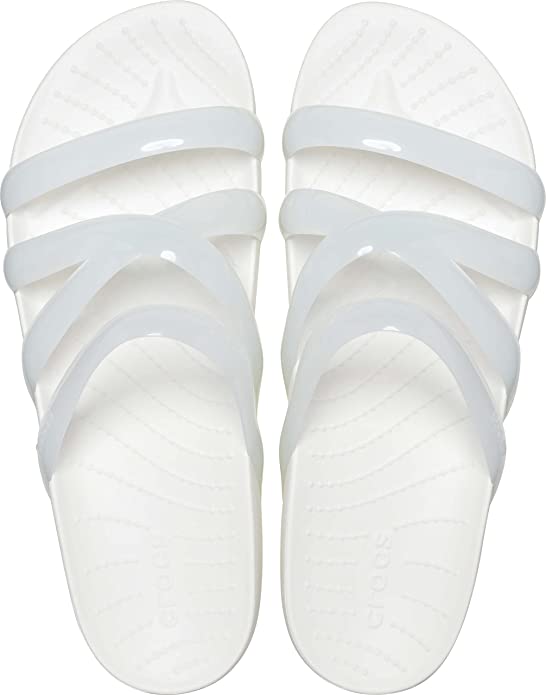 Crocs Splash Glossy Strappy Sandal white